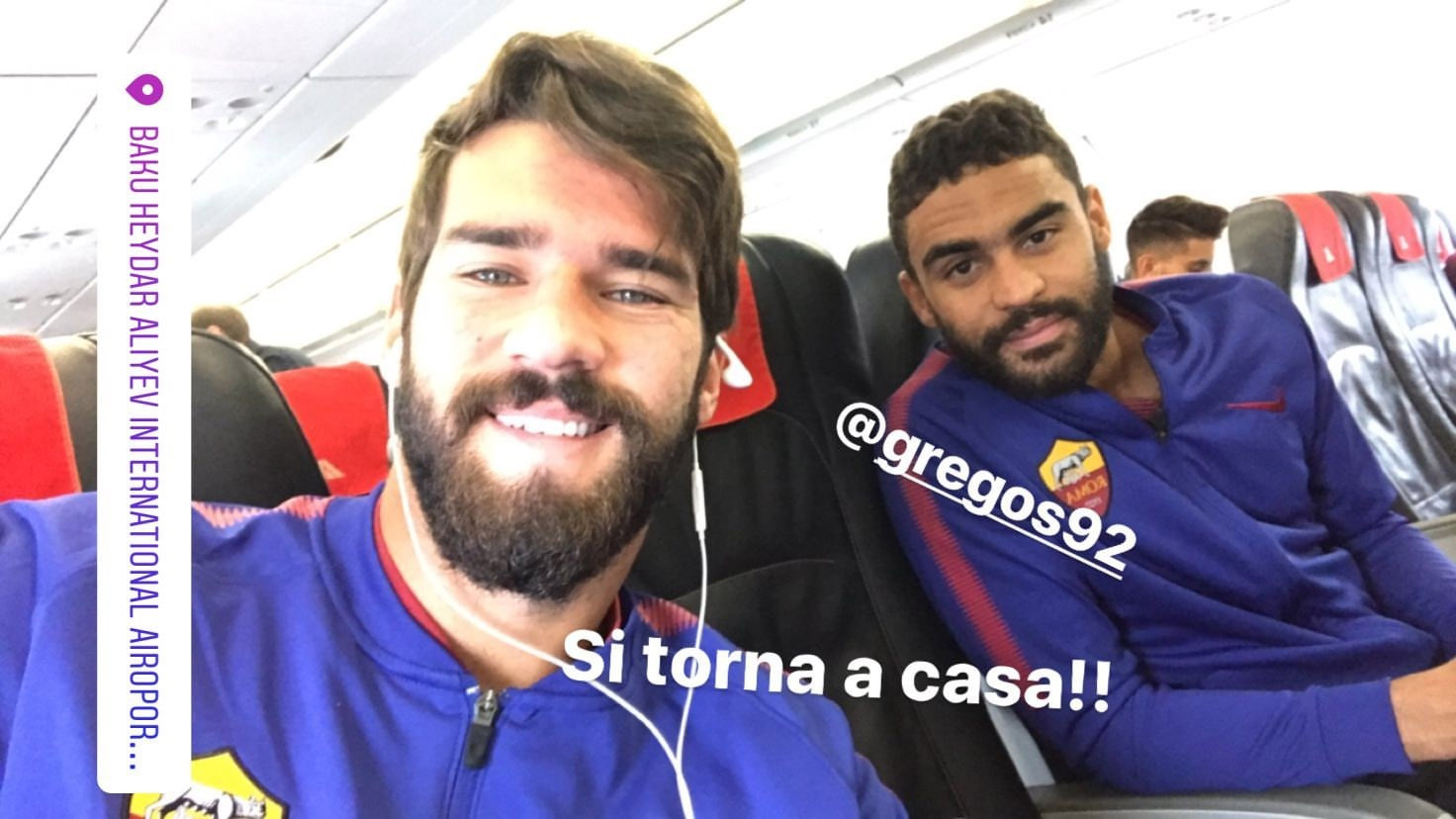 Instagram, Alisson: "Si torna a casa" (FOTO) » LaRoma24.it – Tutte le ...
